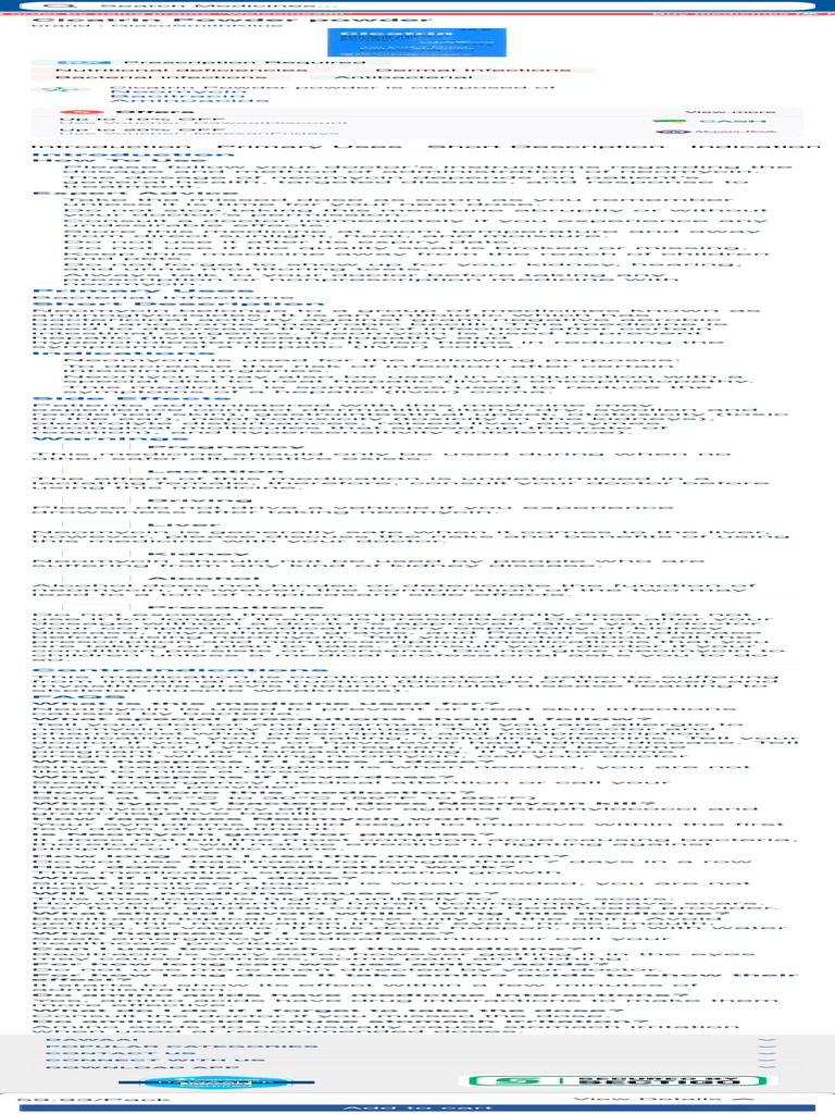 Cicatrin Powder Powder View Uses, Side Effects, Price and Substitutes ...