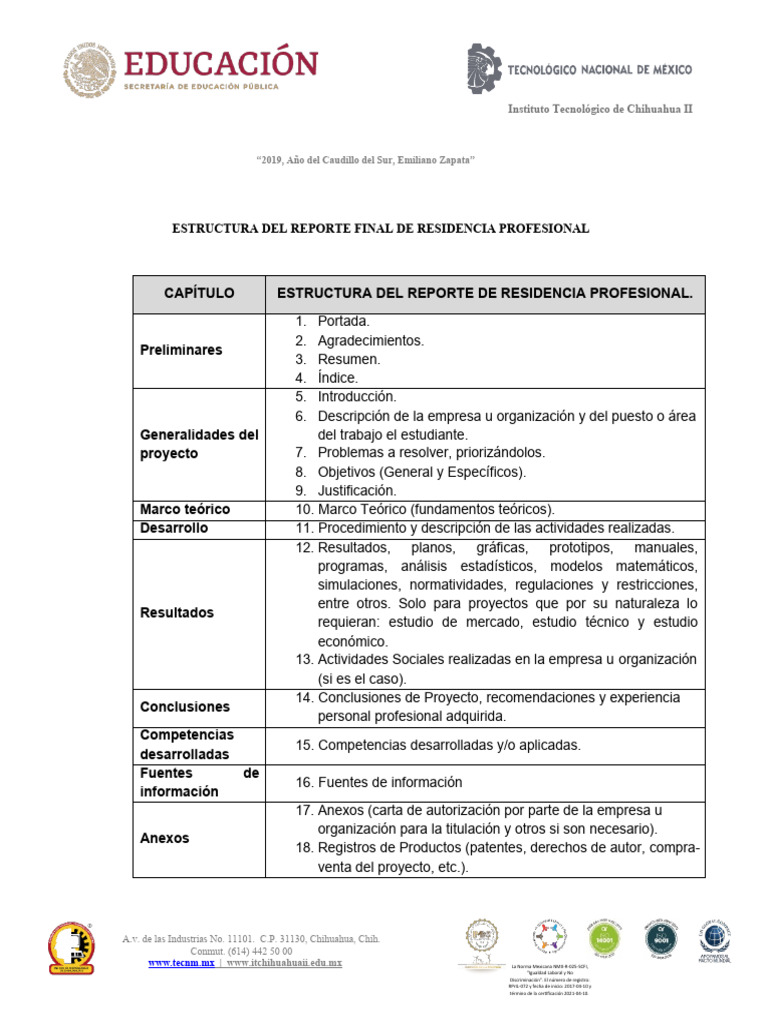 Estructura Del Reporte | PDF | Economias