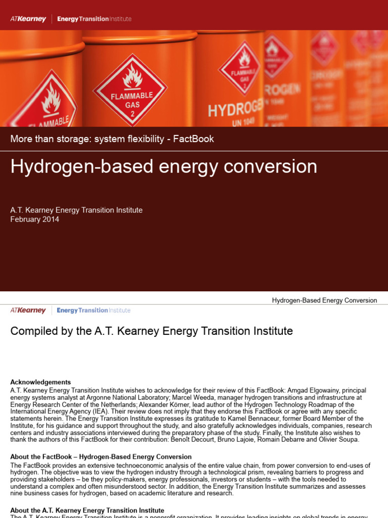 Hydrogen Based Energy Conversion - FactBook | Download Free PDF ...