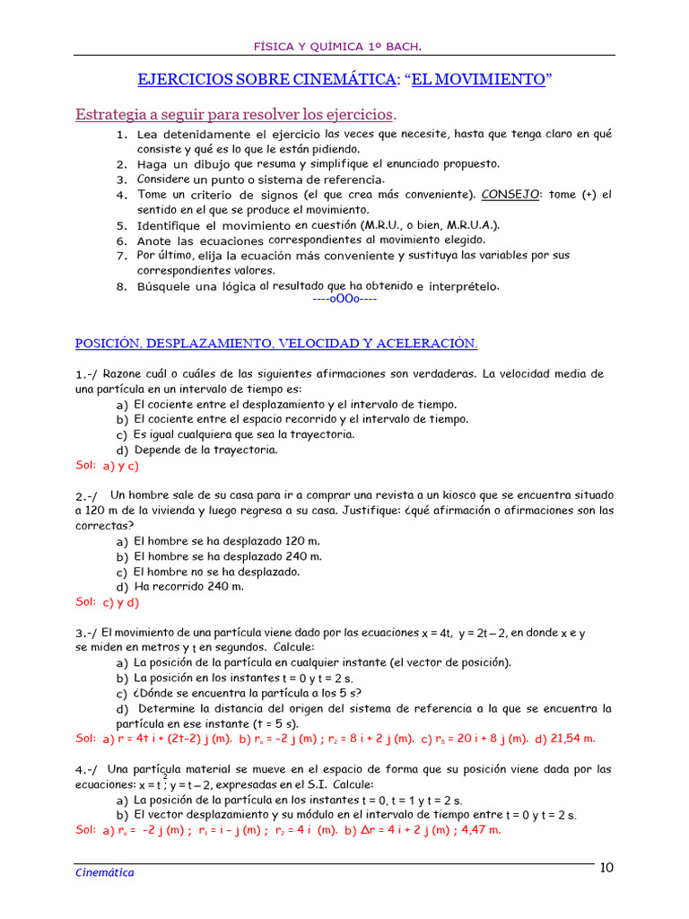 Documento PDF | PDF | Velocidad | Aceleración