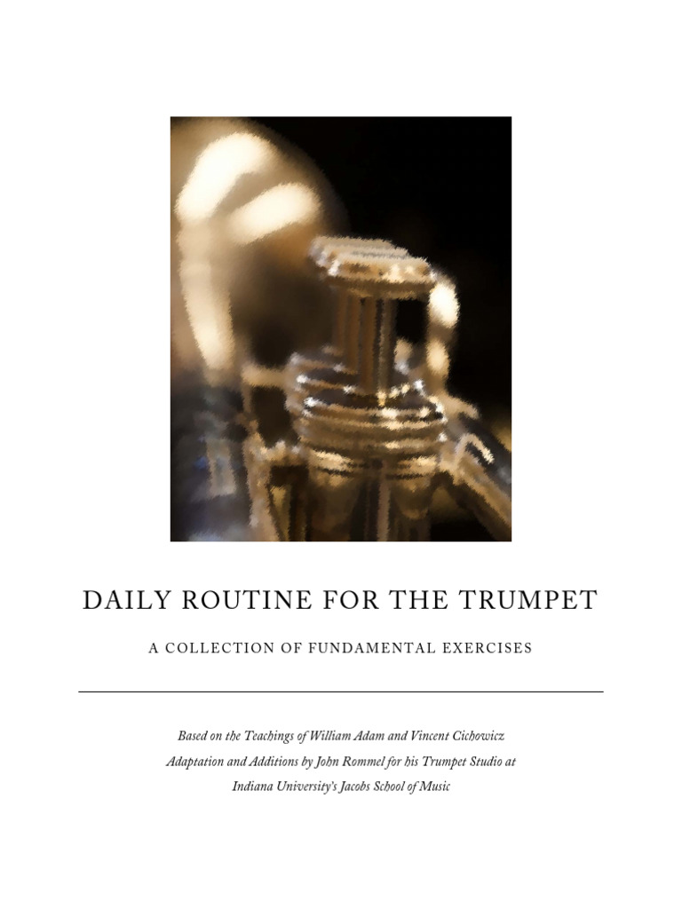Daily Routine For The Trumpet 2014 v5 | PDF | Language Arts ...