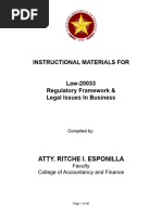Introduction to Business Law Module | PDF | Business | Natural Law