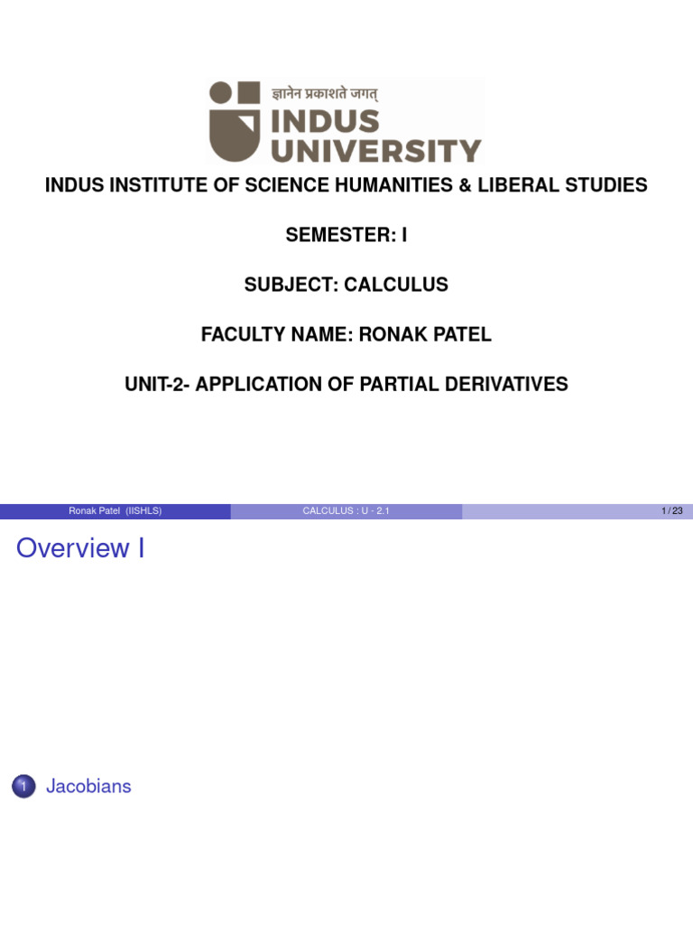 Jacobian | Download Free PDF | Applied Mathematics | Algebra