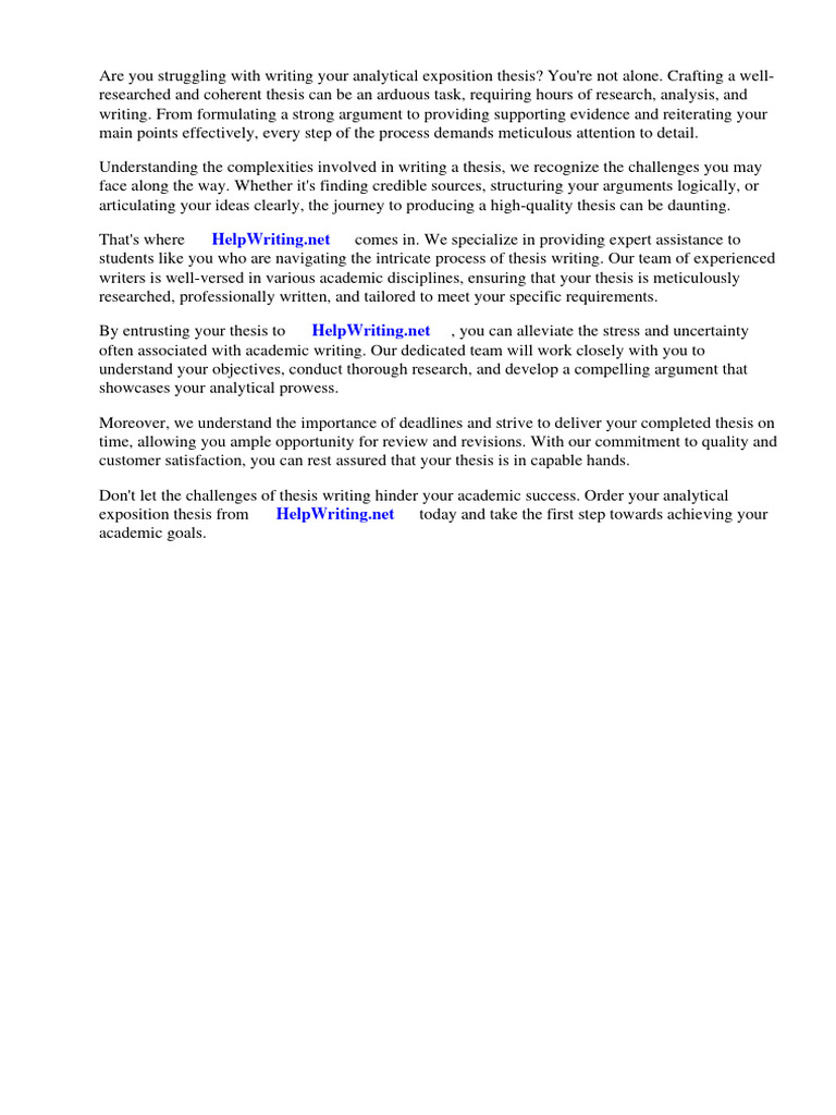 Contoh Analytical Exposition Thesis Argument Reiteration | PDF | Thesis