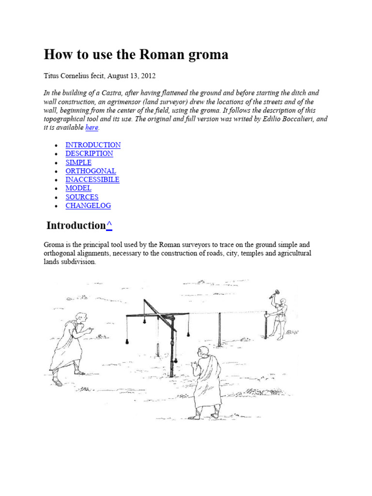 How To Use The Roman Groma | PDF