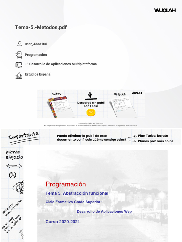 Métodos y Recursión en Java | PDF | Java (lenguaje de programación) | Objeto (informática)
