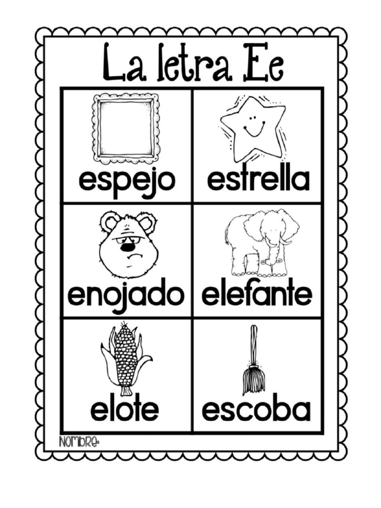 Letra e | PDF