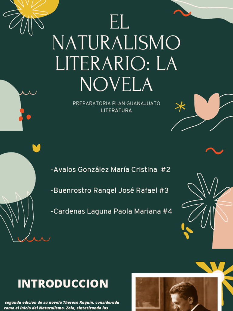 El Naturalismo Literario La Novela | PDF