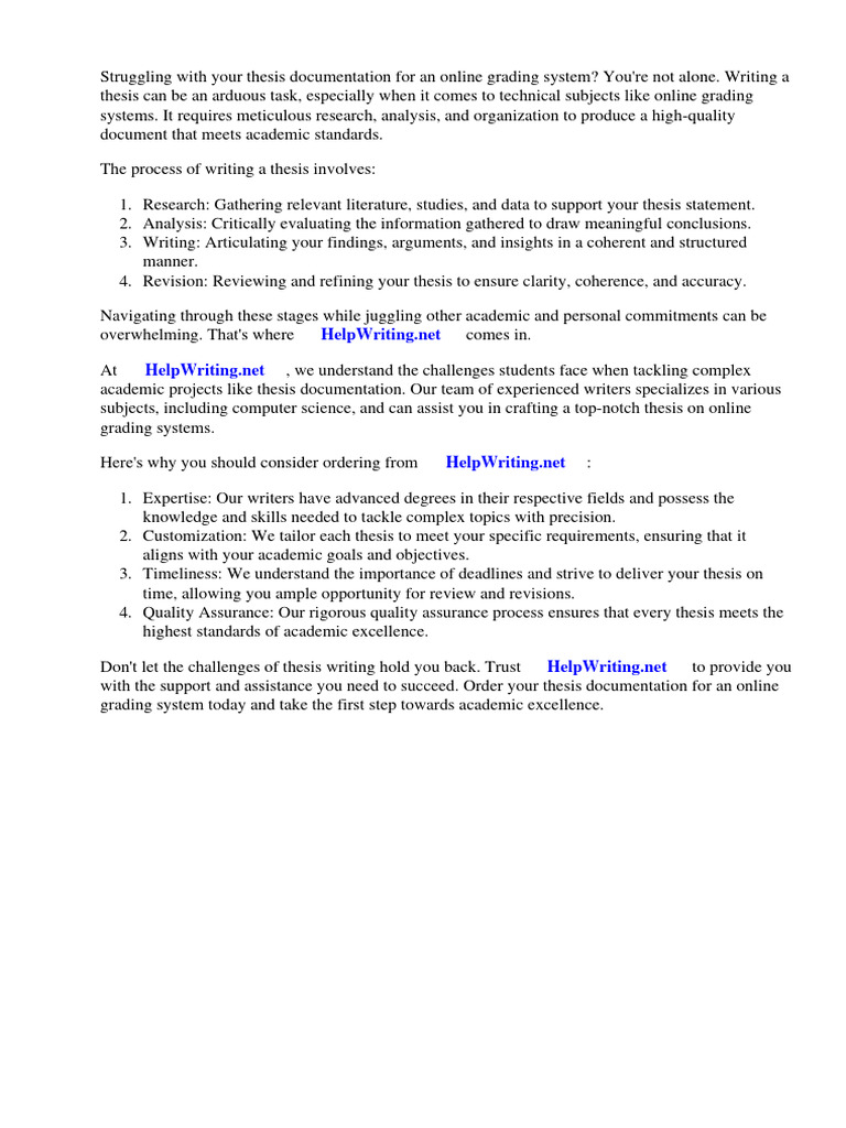 Thesis Documentation For Online Grading System | PDF | World Wide Web | Internet & Web