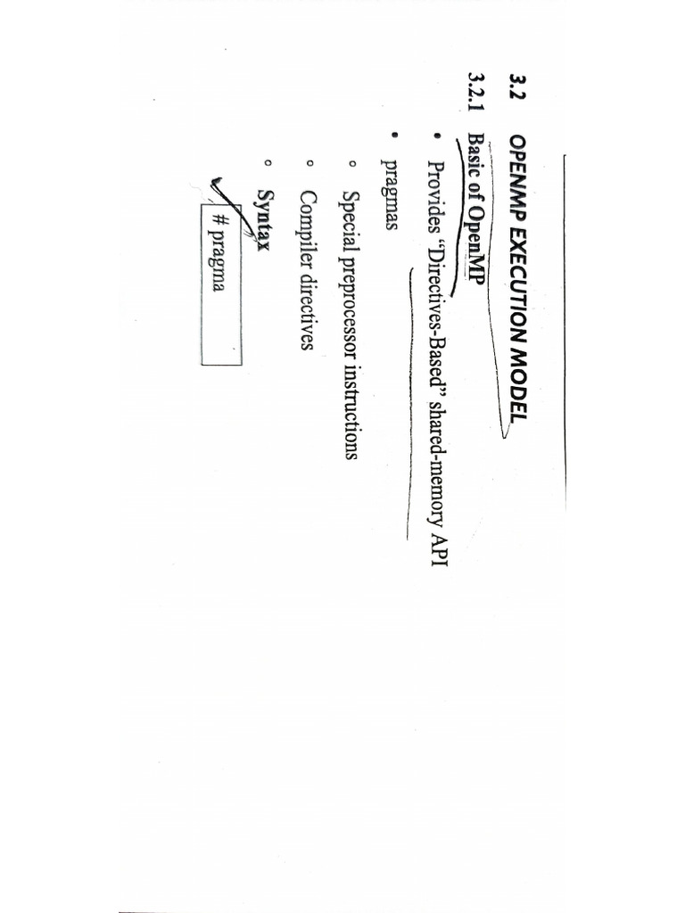 OPENMP Execution MODEL (UNIT 3) | PDF