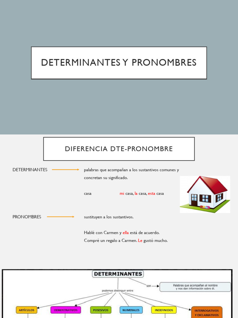 determinantes y pronombres | PDF