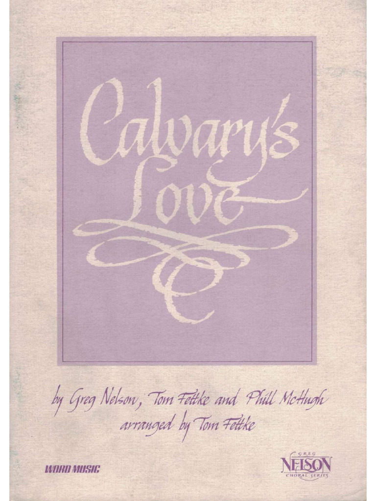 Calvary's Love Sheet Music PDF | PDF
