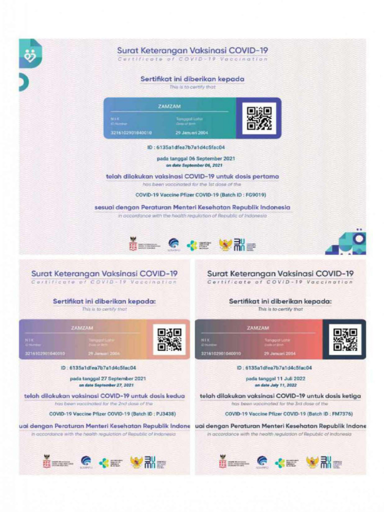 Kartu Vaksin | PDF