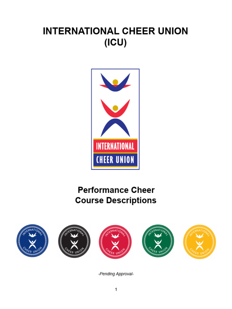 ICU Performance Cheer Course Overview | PDF | Teachers | Cheerleading