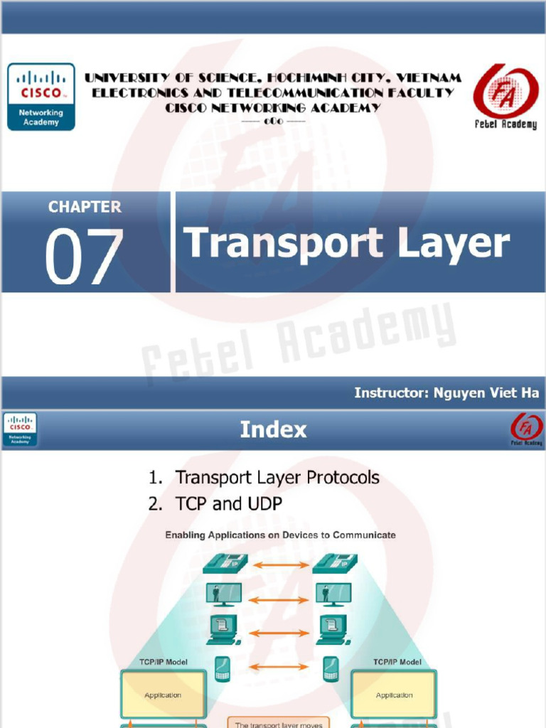 Chapter 07 - Transport Layer | PDF