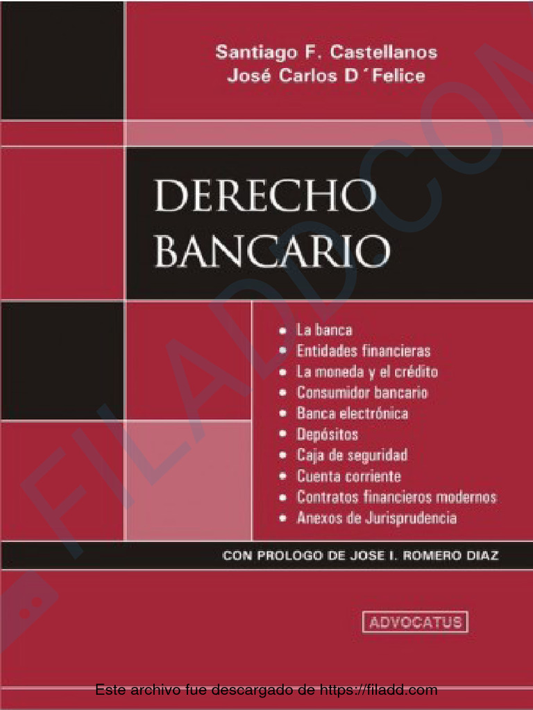 Derecho Bancario Castellanos D Efelipe LIBRO | PDF | Bancos | Moneda
