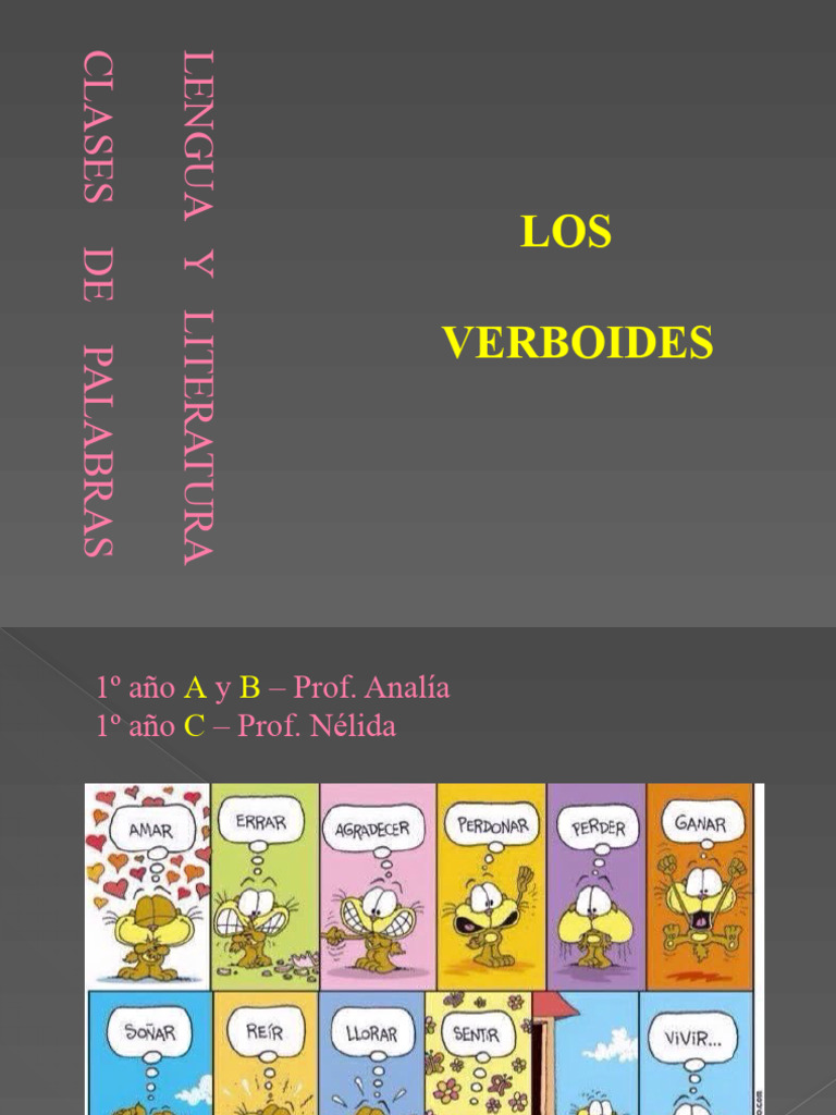 Clasificación de los Verboides en Español | PDF | Verbo | Conjugación ...