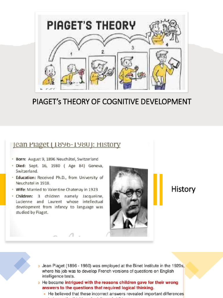 Piaget's Cognitive Development Theory | PDF | Thought | Schema (Psychology)
