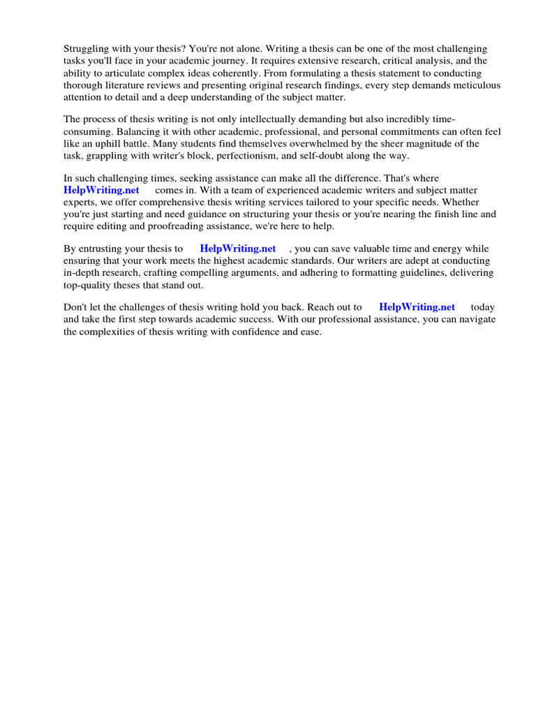 Summary of Thesis Writing | Download Free PDF | Essays | Thesis