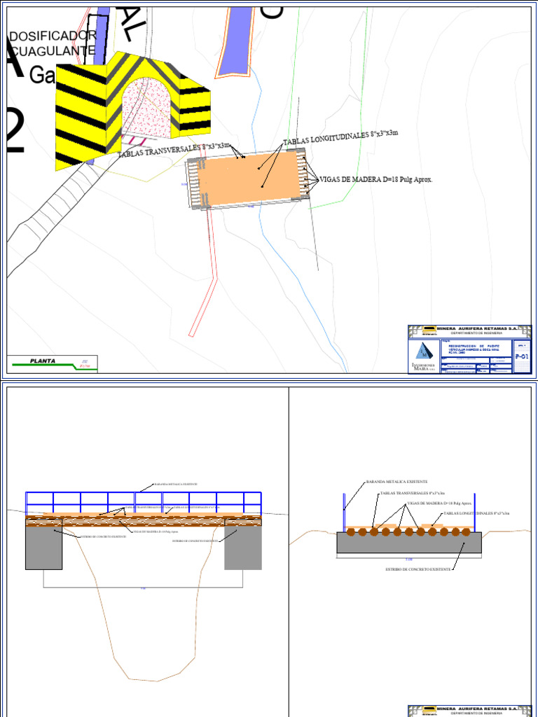 Plano Puente Ingreso A Mina R2-Planta | PDF