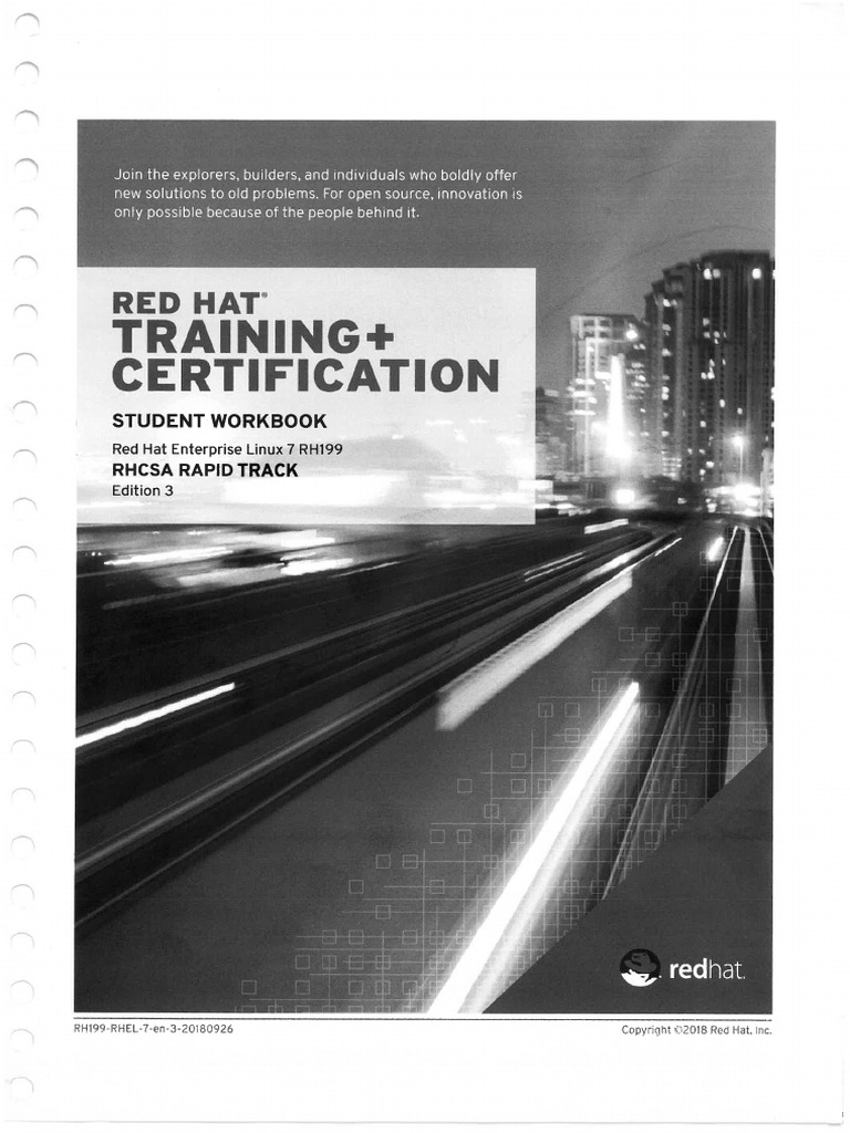 RHCSA Student WorkBook | PDF