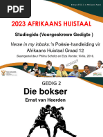 Taakvel - GR 12 HT-gedig - Die Bokser | PDF