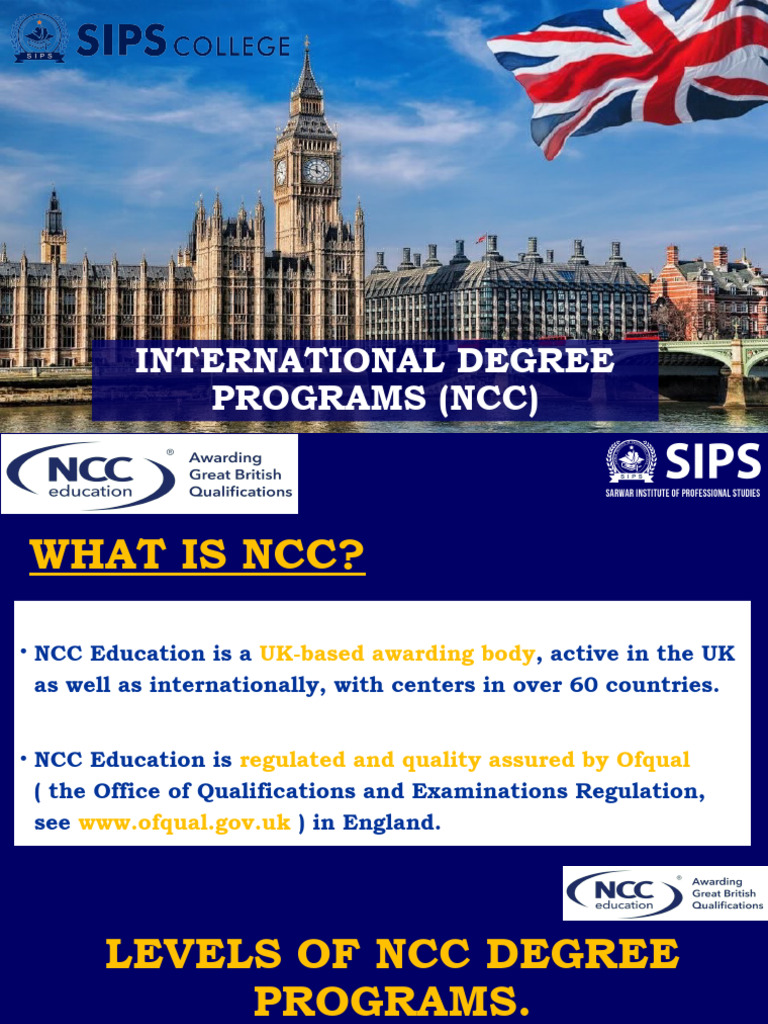 International Degree Programs (NCC) Presentation | PDF | Bachelor's ...