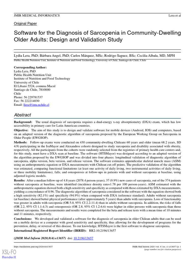 Software For The Diagnosis | PDF | Sensitivity And Specificity | Medical Specialties