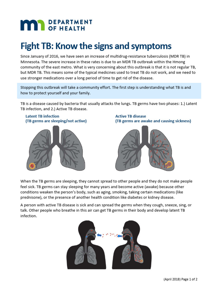 Signs | PDF | Tuberculosis | Infection