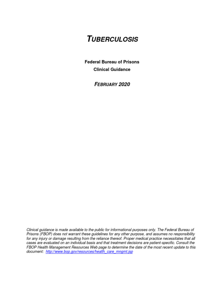 TB CPG | PDF | Tuberculosis | Clinical Medicine