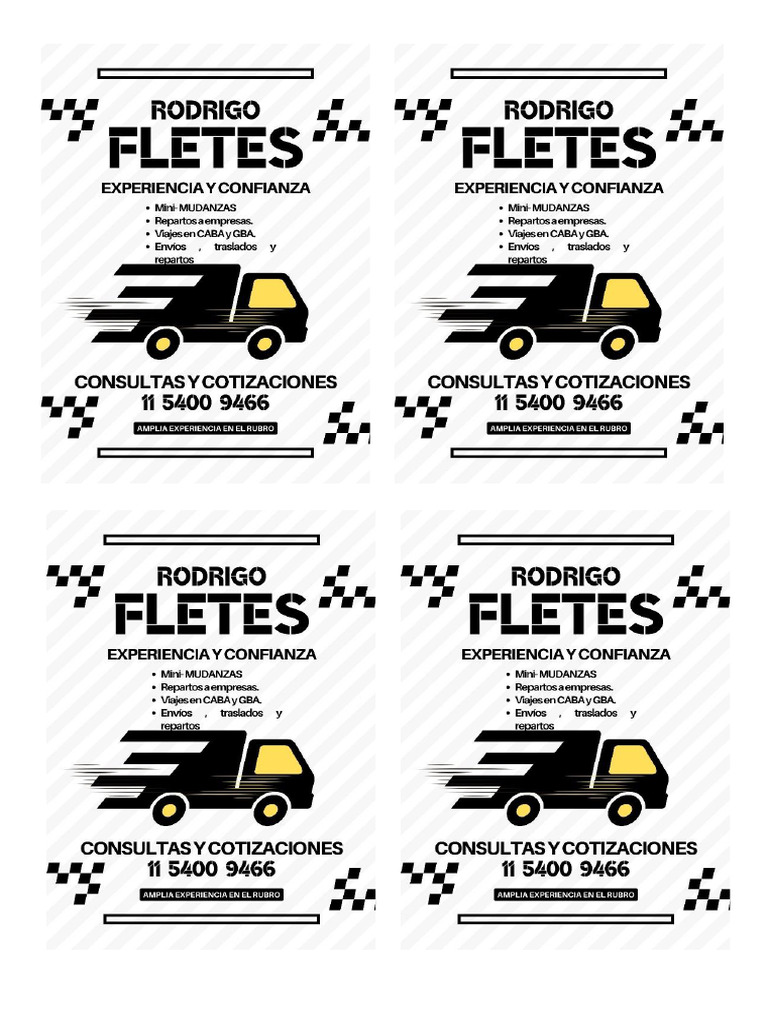 Volantes Flete | PDF