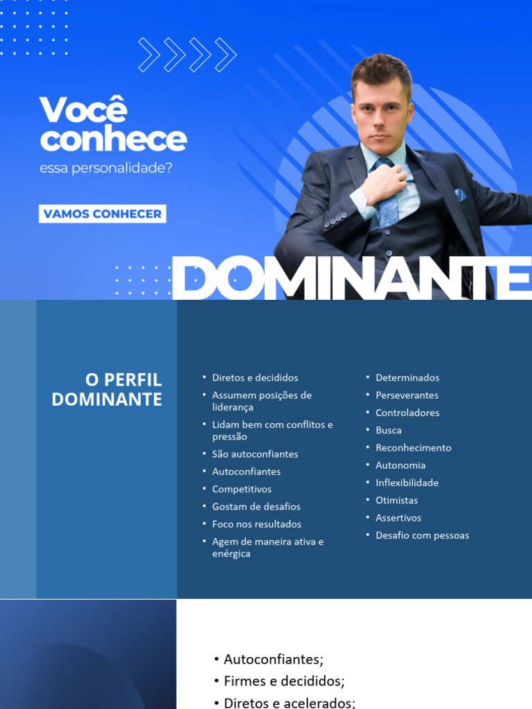Personalidades DISC | PDF | Liderança | Pensamento