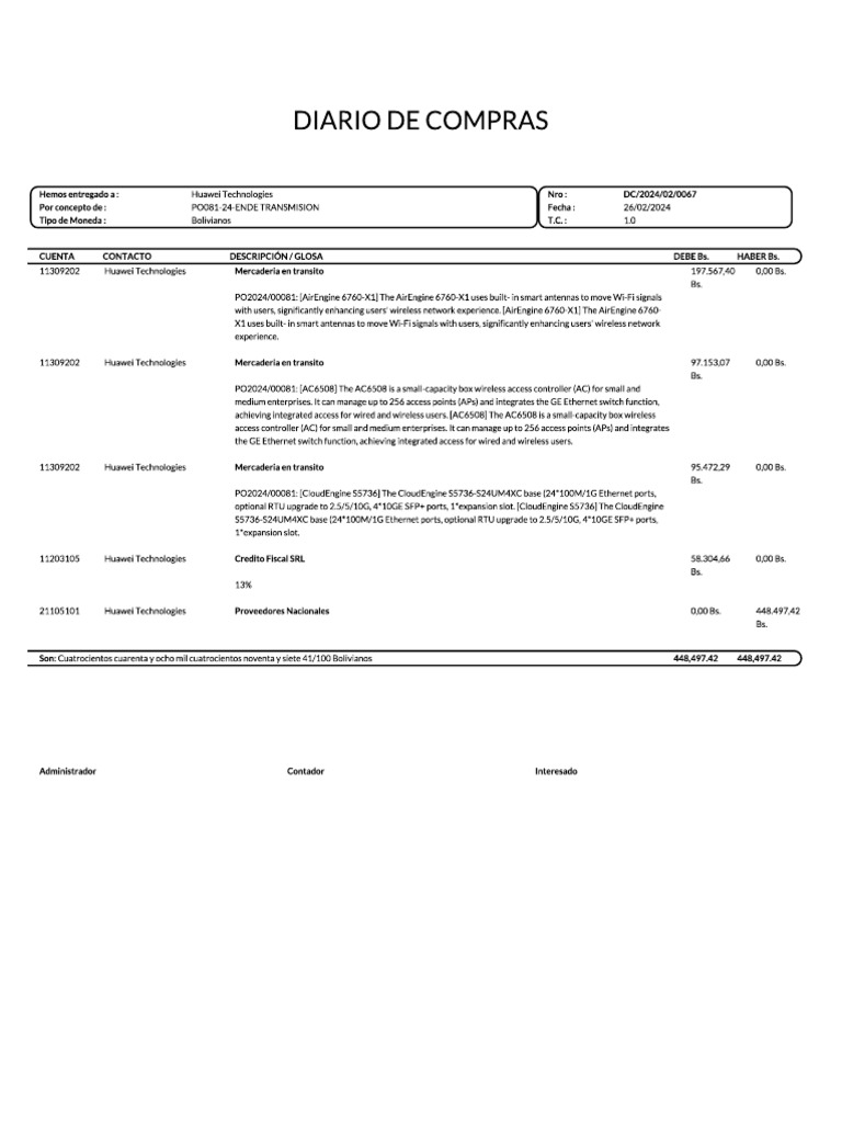 Generar Comprobante | PDF
