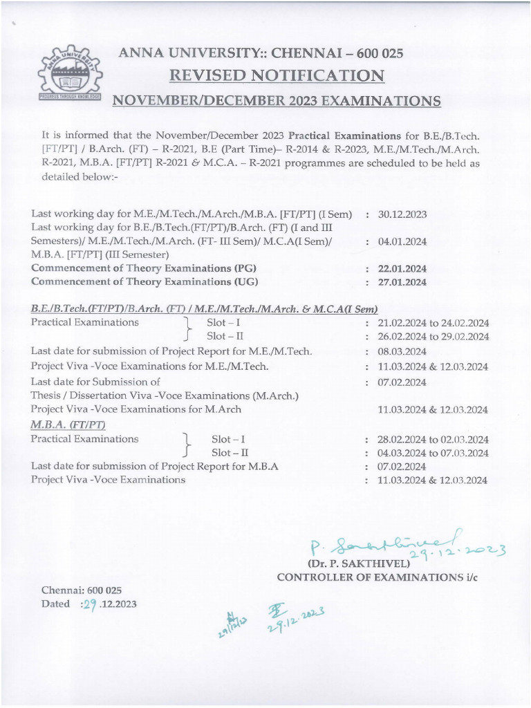 Practical Schedule ND23 Revised56789 | PDF