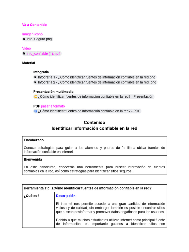 ¿Cómo Identificar Fuentes de Información Confiable en La Red ...