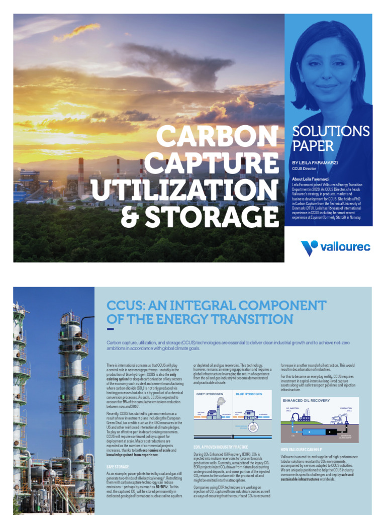 SolutionsPaper CCUS Vallourec | PDF | Technology & Engineering