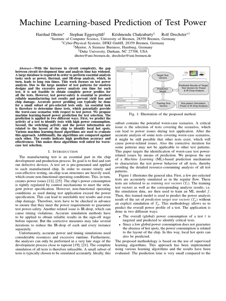 Machine Learning-Based Prediction of Test Power | PDF | Machine ...