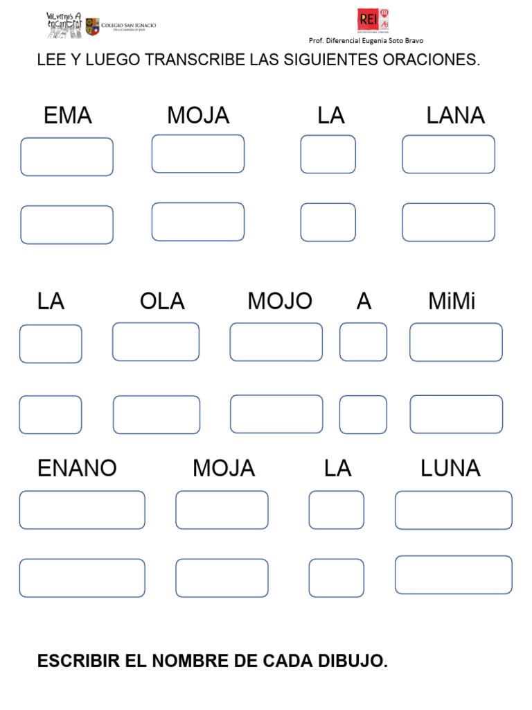 Lee y Escribe Oraciones con Armonía | PDF