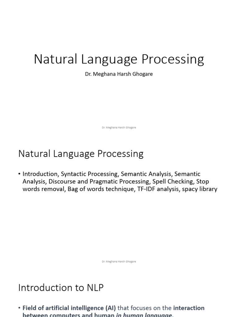 Unit 7-NLP | Download Free PDF | Parsing | Information Science