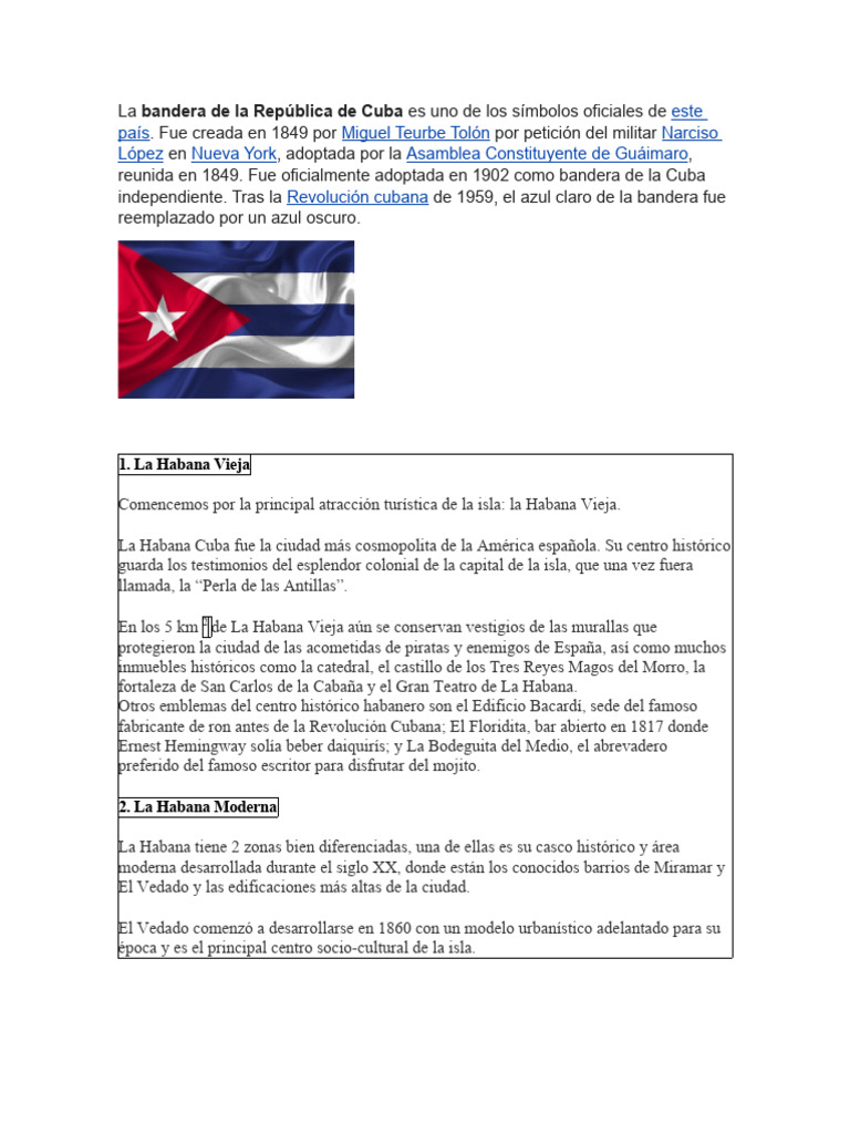 CUBA | PDF | la Habana | Cuba