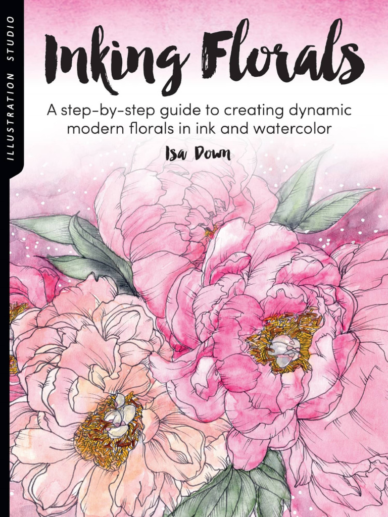 Step-by-Step Modern Floral Inking Guide | PDF | Color | Drawing
