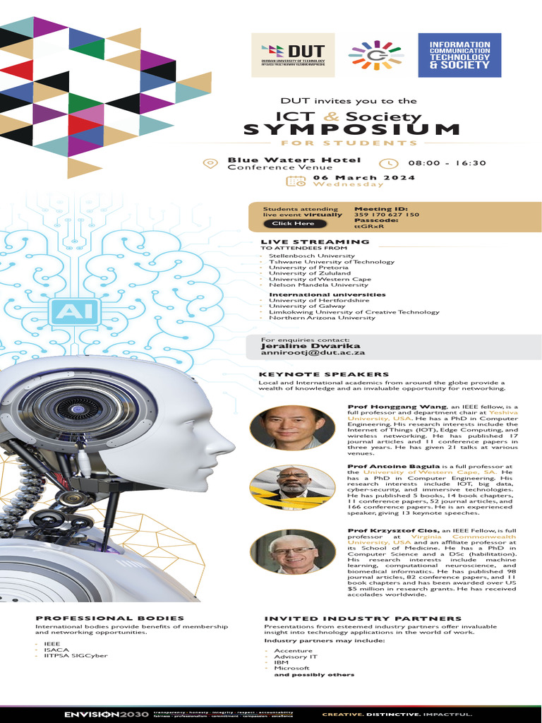 2264 - Ict Symposium Flyer Virtual | PDF | Computing | Computer Science