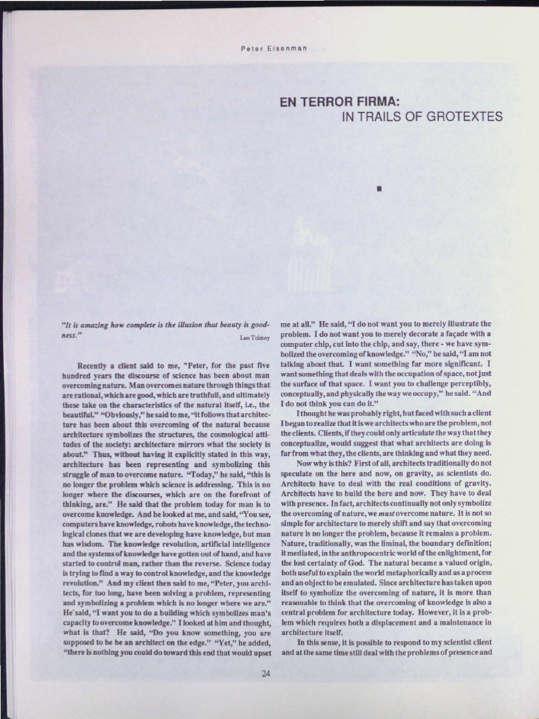 Jennifer,+Fifth Column Vol+7 No 1 p24 Eisenman | PDF | Cognitive ...