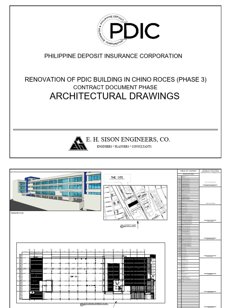 PDIC Building Renovation Plans | PDF | Buildings And Structures ...