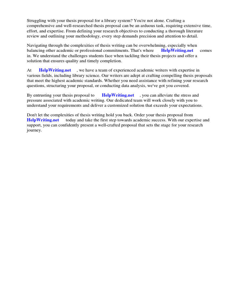 Thesis Proposal Library System | PDF | Libraries | Books