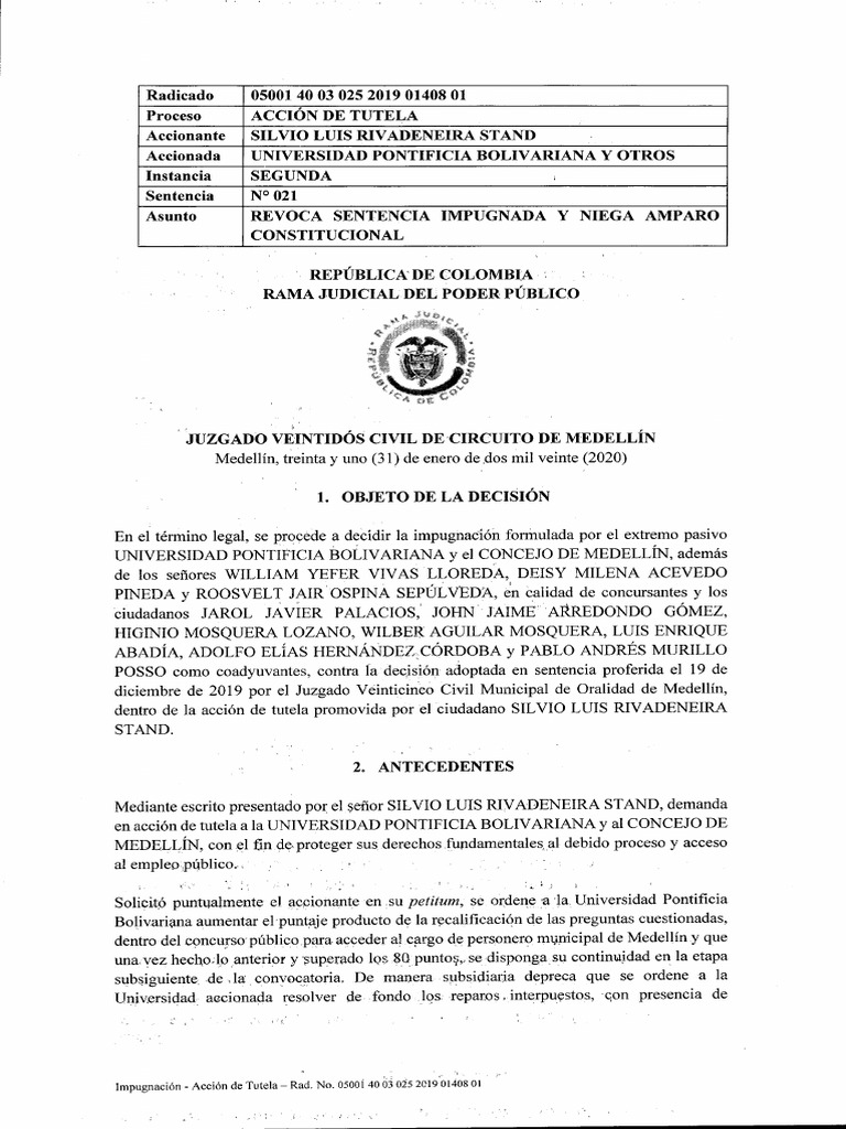 Fallo 40-03-025-2019-01408-01 | PDF