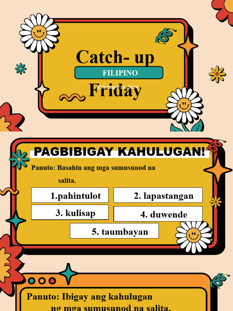 Catch Up Friday Filipino | PDF
