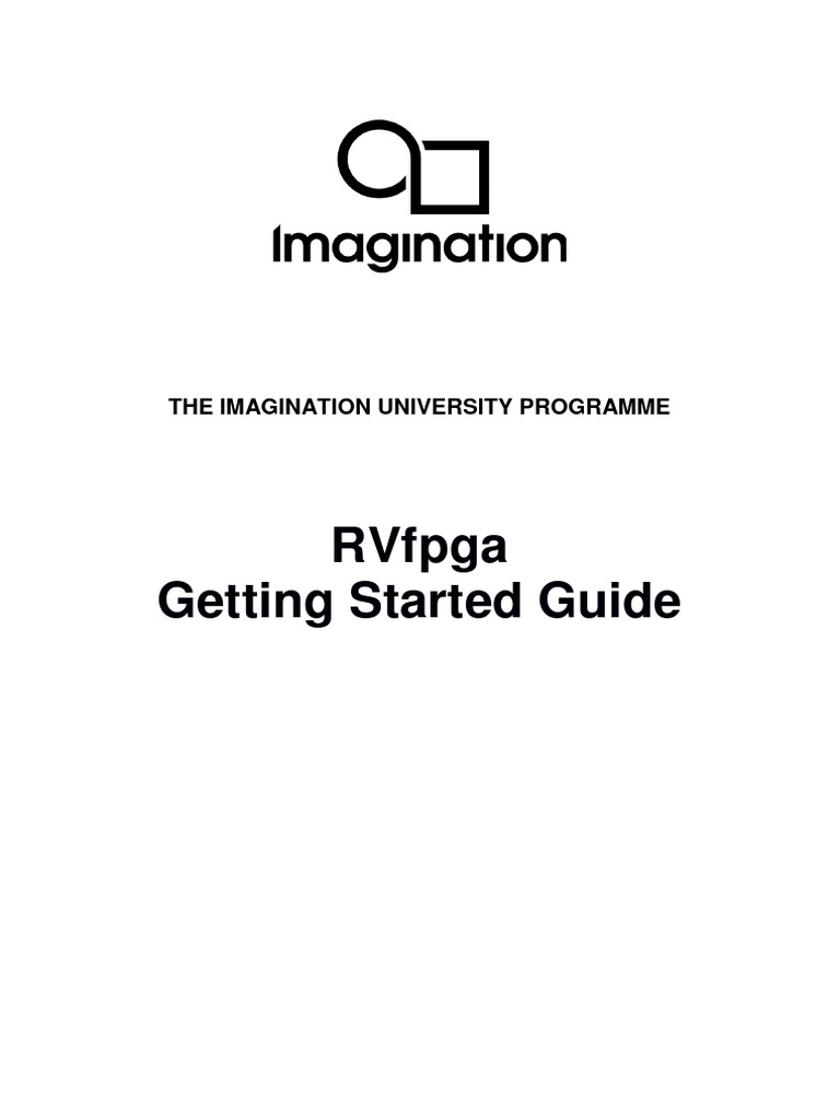 RVfpga GettingStartedGuide | PDF | Microcontroller | System On A Chip