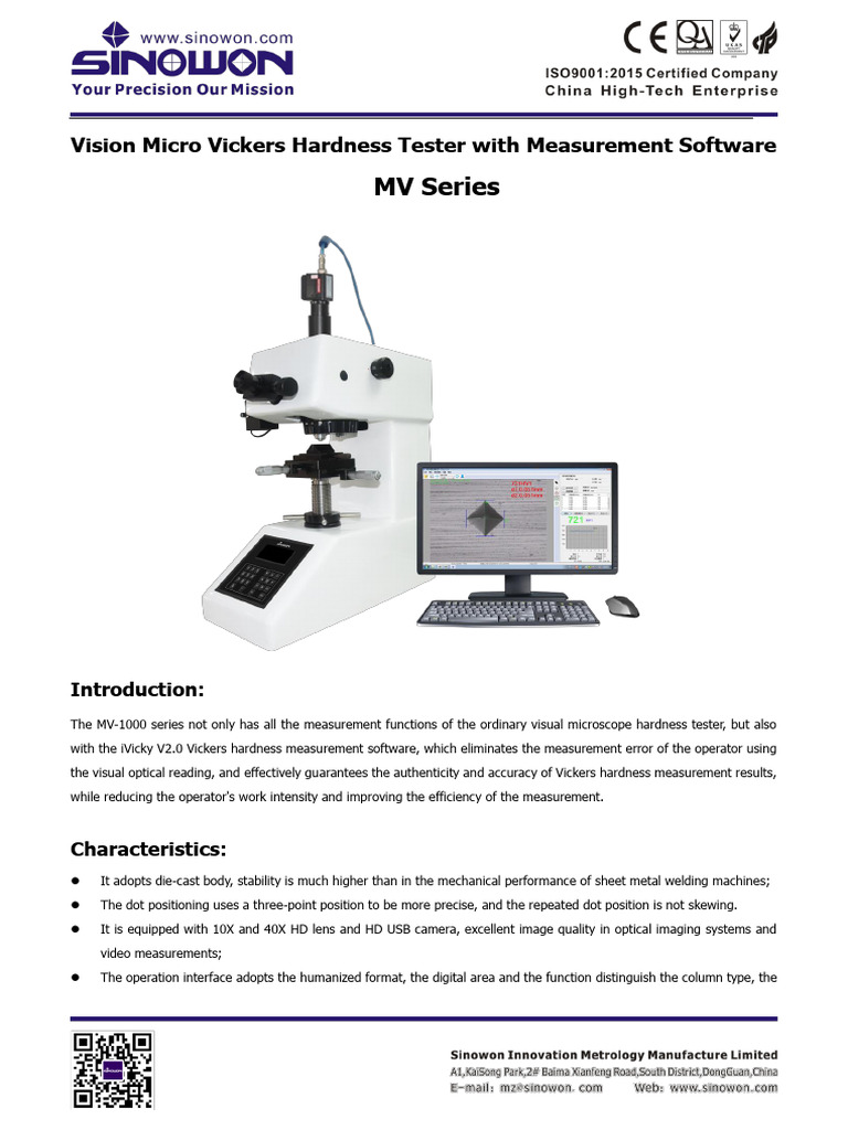 MV 1000AC Datasheet | PDF | Physical Sciences | Materials Science
