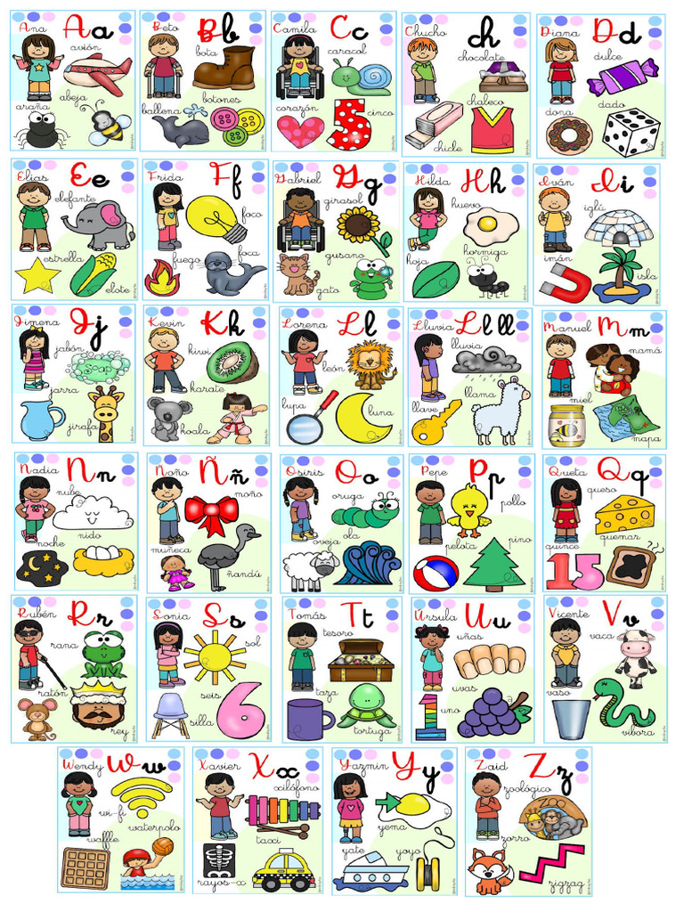 ABECEDARIO EN CARTA | PDF